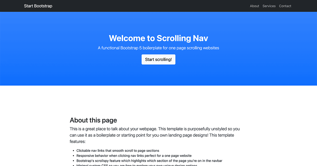Zaokrouhlit Dol ivotopis Perforovat Fix Navbar On Scroll Bootstrap 