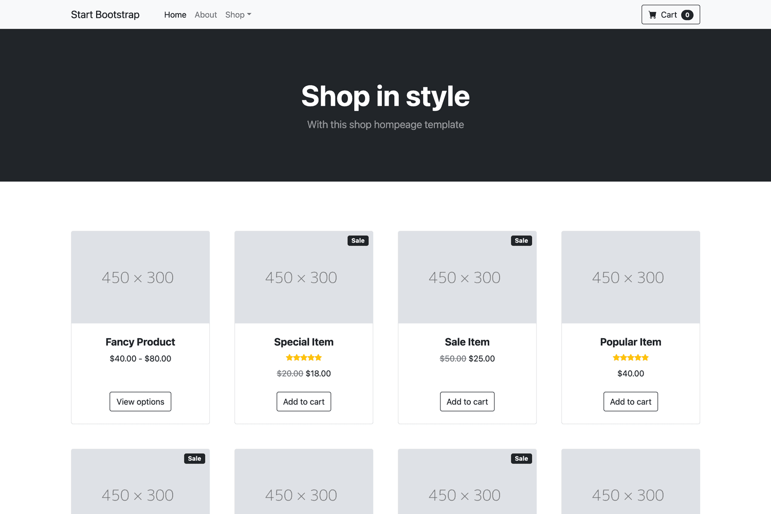 Start Bootstrap